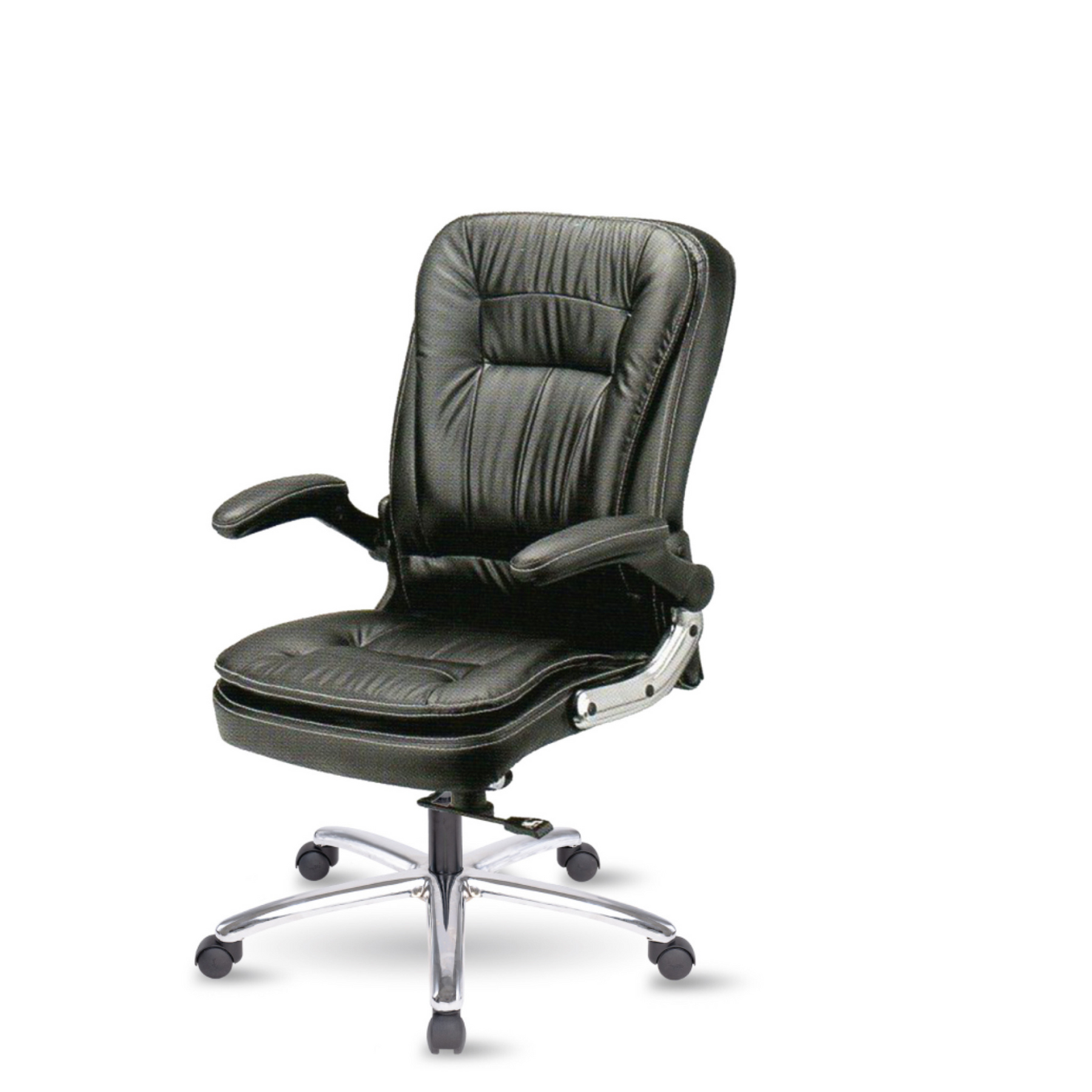 Twist leatherite Mid Back Chair – Ergo Space